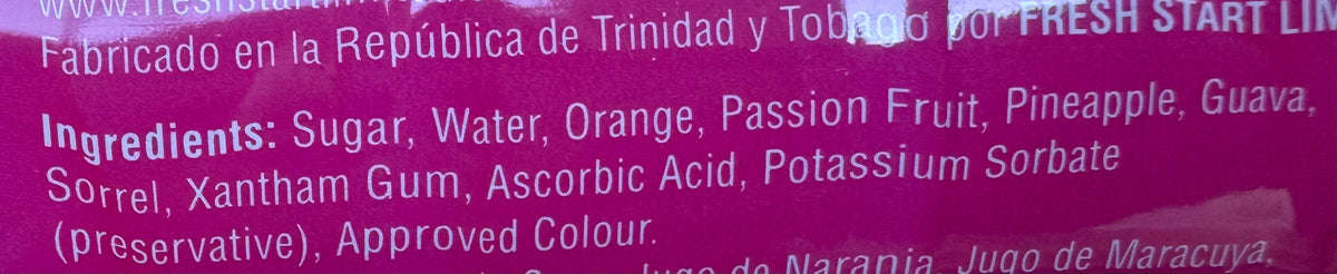 Fresh Start Fruit Punch Concentrate 750ml – My Trini Shop Ltd
