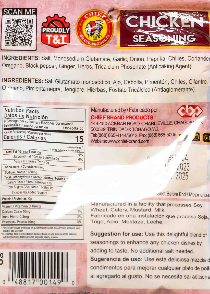 Chief Chicken Seasoning 40g – My Trini Shop Ltd